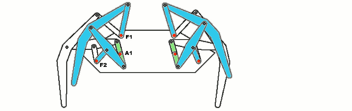 Klann mechanism by @robotix | Wikifactory